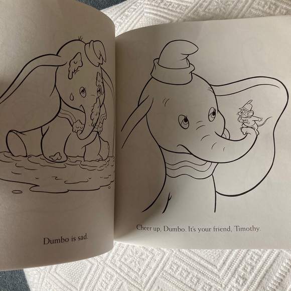 Disney | Other | Vintage Dumbo Coloring Book Completely Unused | Poshmark